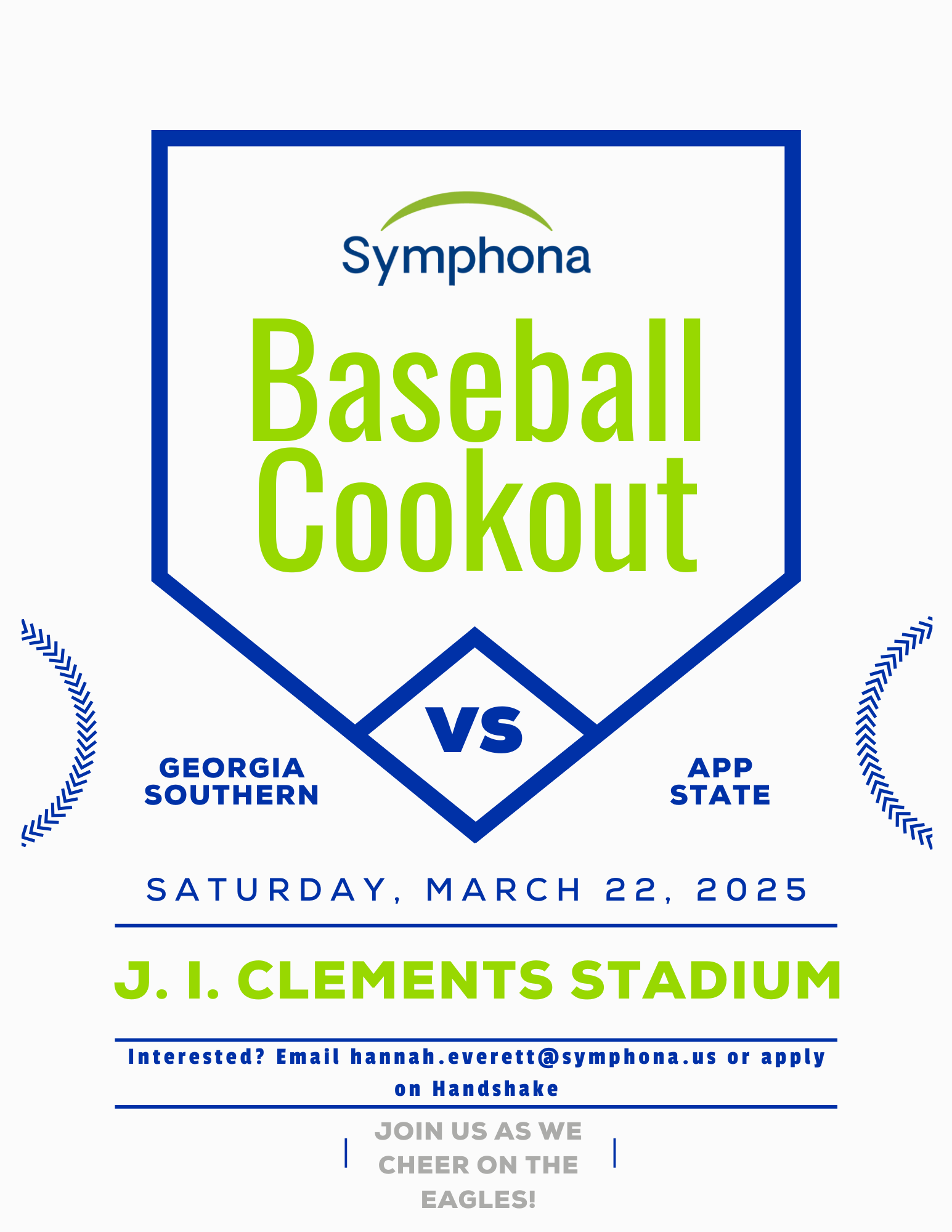 Georgia Southern University - Eagles Baseball Cookout - Symphona ...